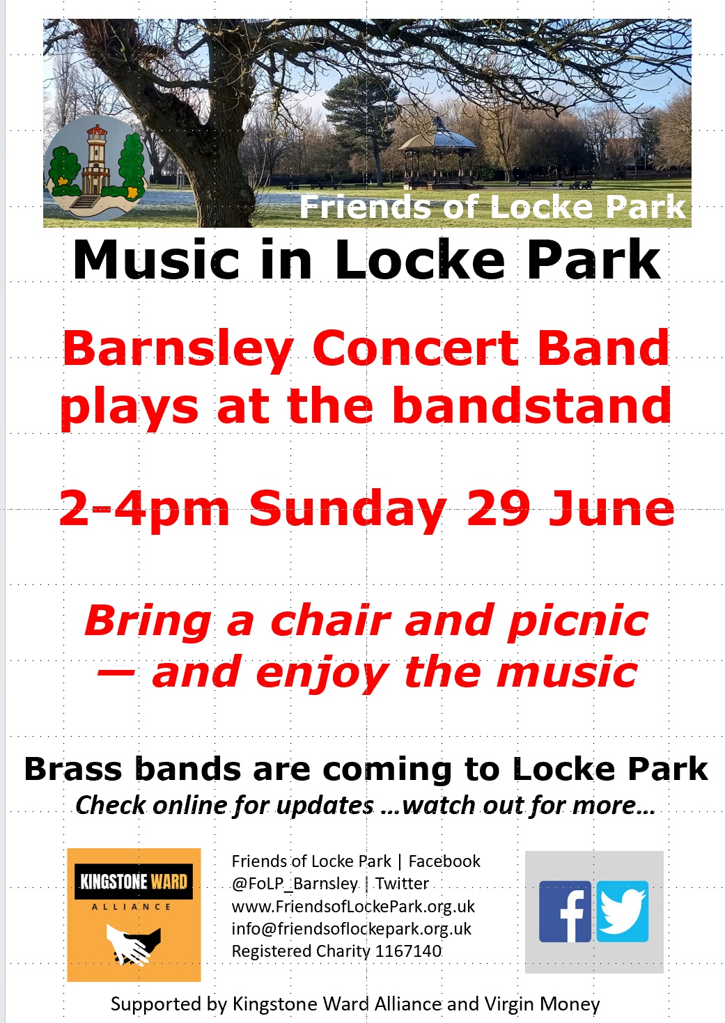 Barnsley Concert Band 29 June 2025 – Friends of Locke Park